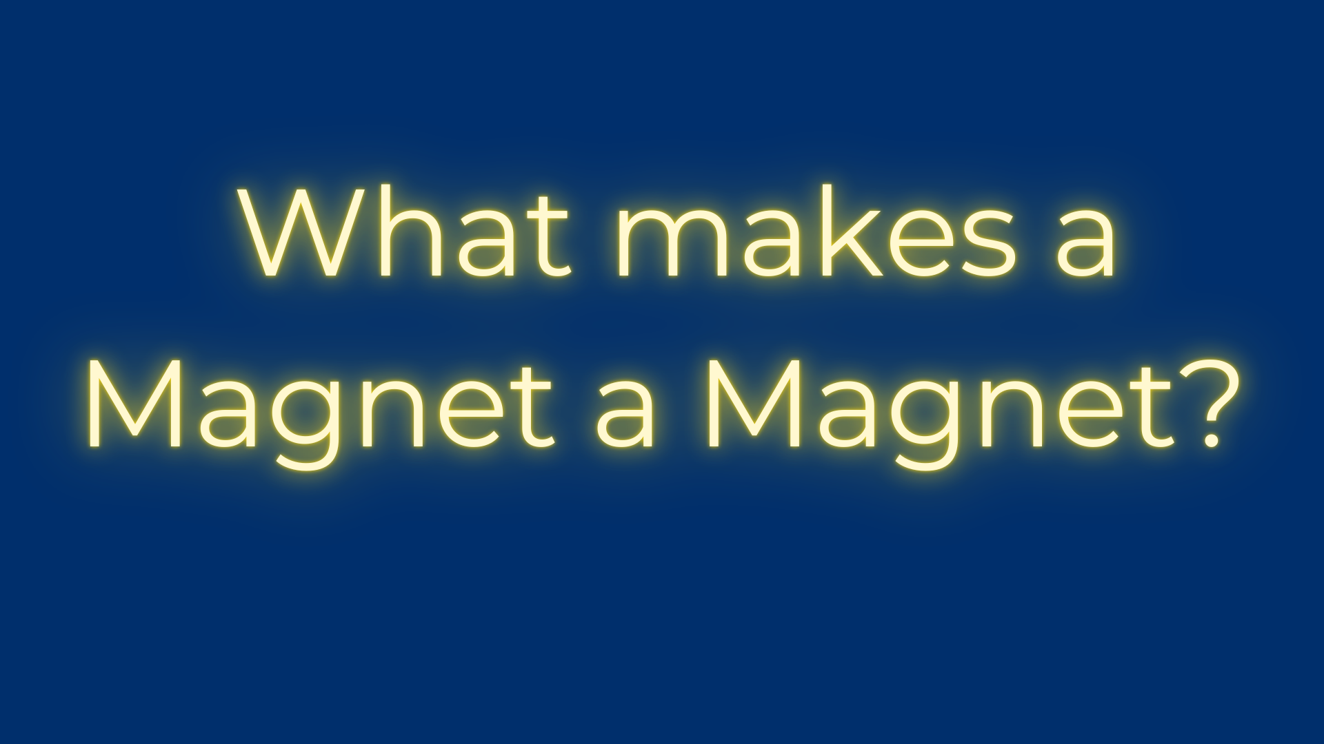 What Makes a Magnet a Magnet? – The Spin of Things